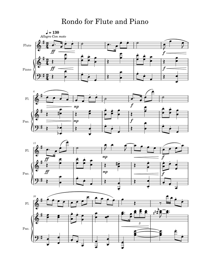 長笛鋼琴 2 - piano tutorial