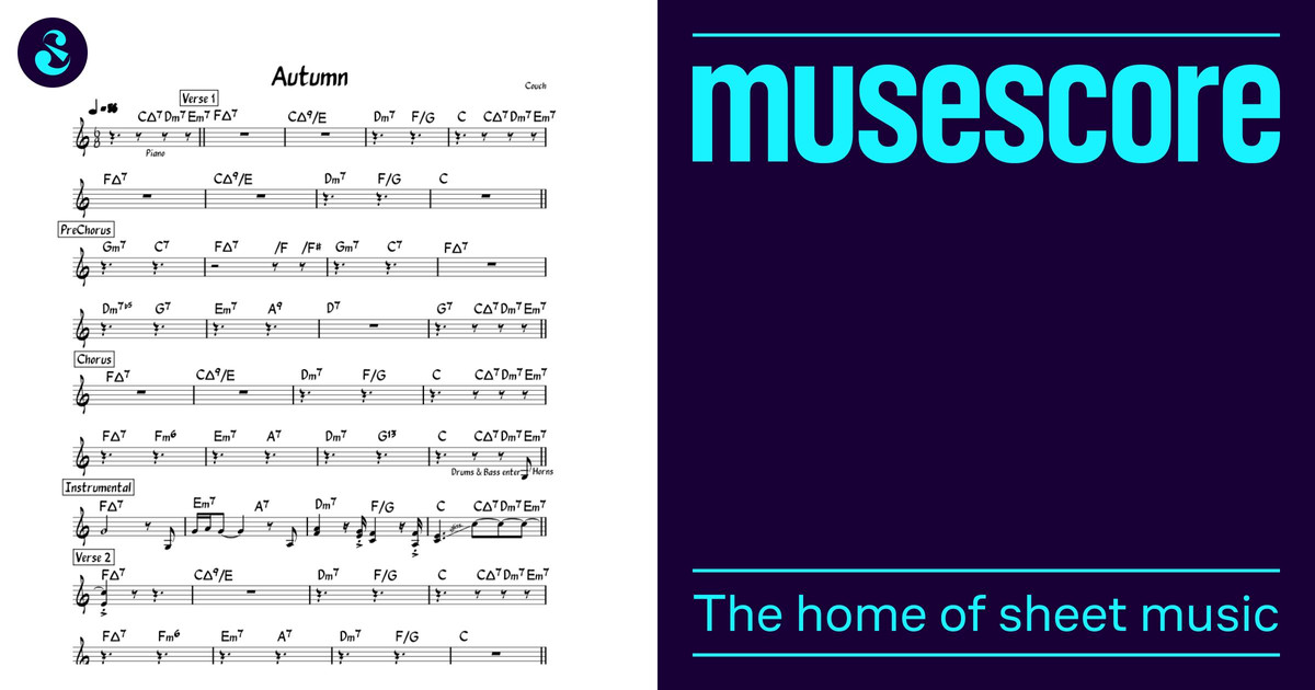 Autumn – Couch Sheet music for Piano (Solo) Easy | Musescore.com
