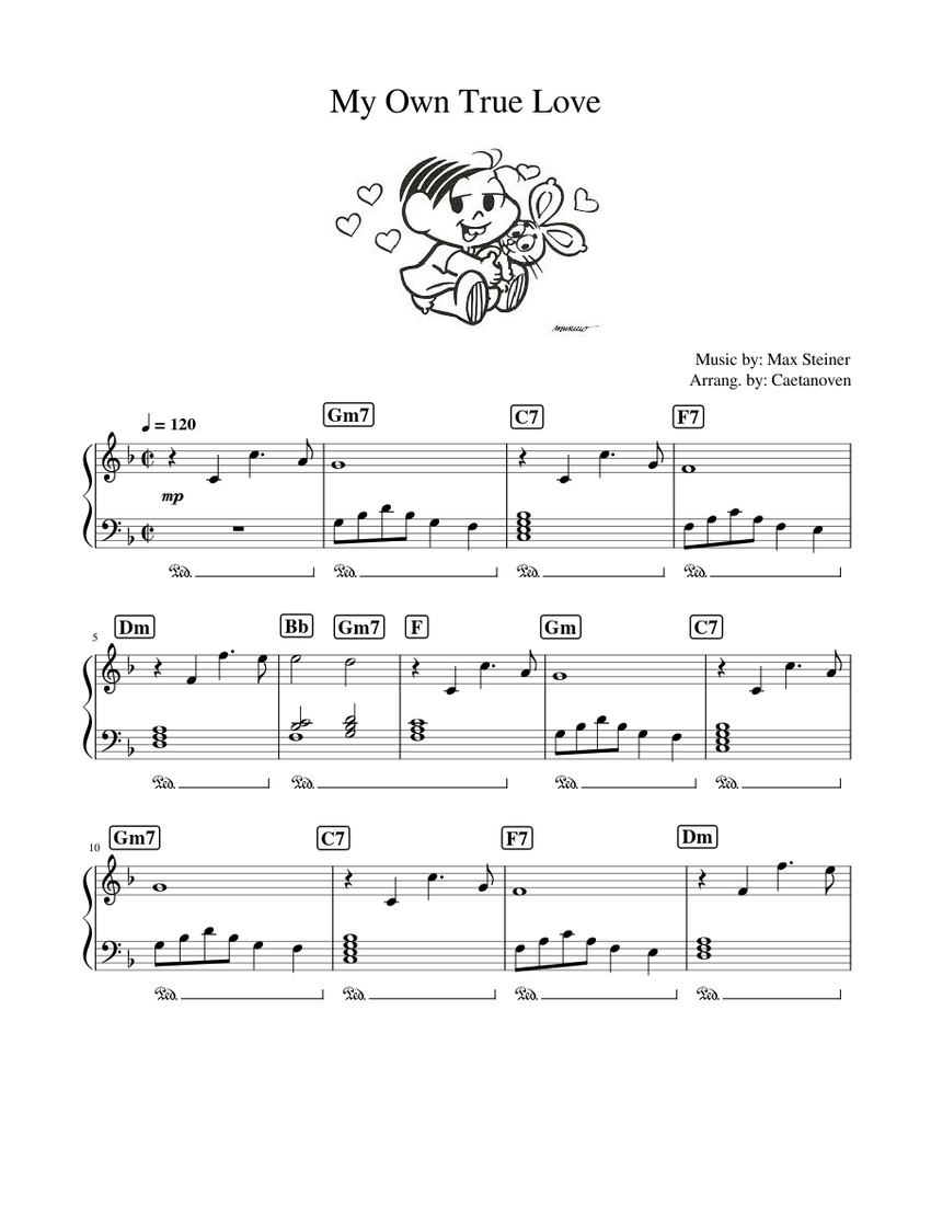 My Own True Love – Max Steiner Sheet Music for Piano (Solo) Easy | MuseScore.com