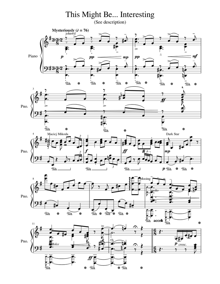 Cannon in Eb2 Sheet music for Piano, Flute, Oboe, French horn & more ...