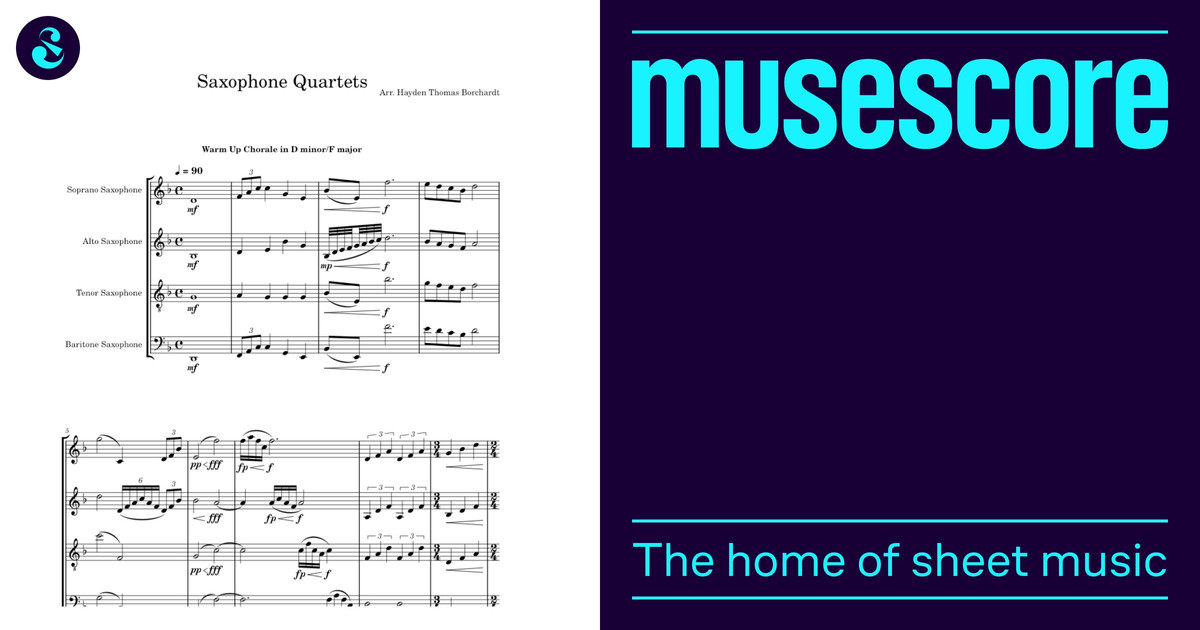 Saxophone Quartets (All) – hborchardt177 Sheet music for Saxophone alto ...