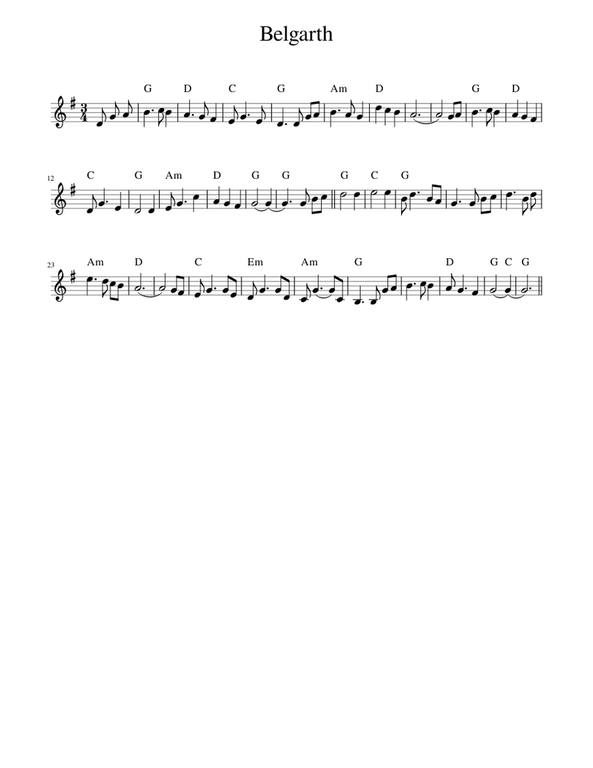 Belgarth Sheet music for Piano (Solo) Easy | Musescore.com
