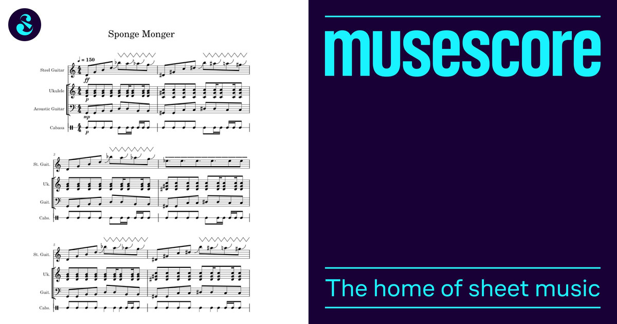 Sponge Monger – Sage Guyton Sheet music for Guitar, Ukulele, Cabasa ...