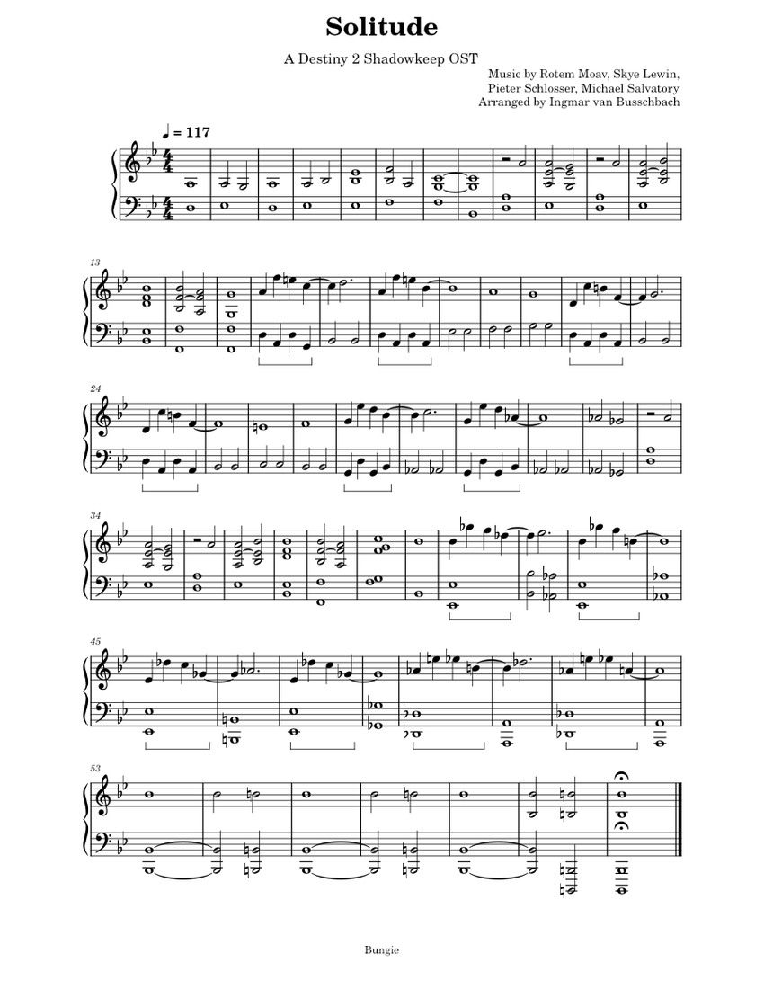 Solitude – Michael Salvatori Solitude Sheet music for Piano (Solo) | Musescore.com