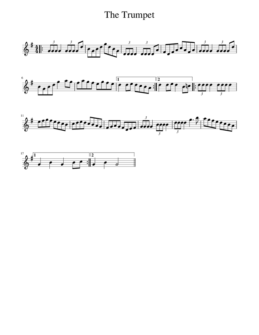 The Trumpet Sheet music for Piano (Solo) Easy | Musescore.com