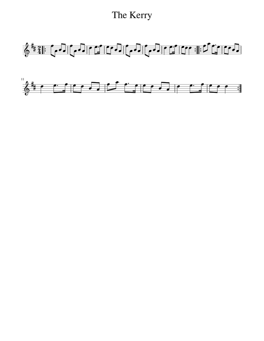 The Kerry Sheet music for Piano (Solo) Easy | Musescore.com