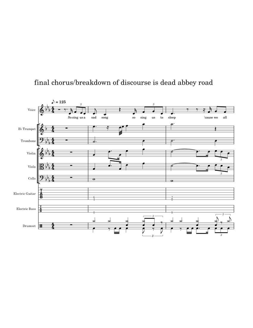 Discourse Is Dead (Abbey Road Version) – Architects (final chorus and ...