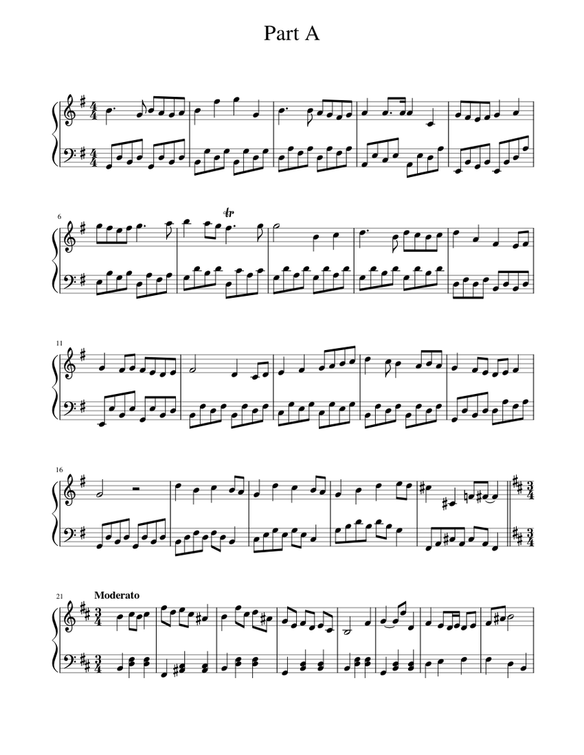 Music draft Sheet music for Piano (Solo) Easy | Musescore.com