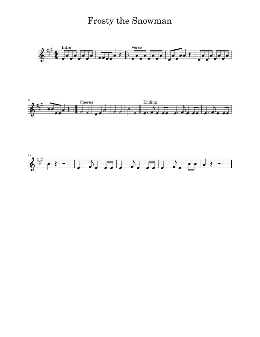 Frosty the Snowman – Walter "Jack" Rollins and Steve Nelson Frosty the ...