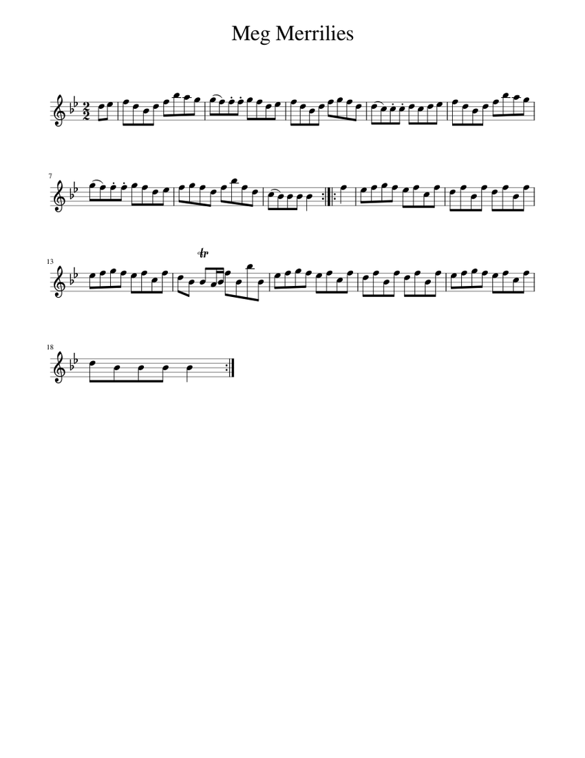 Meg Merrilies Sheet music for Piano (Solo) | Musescore.com