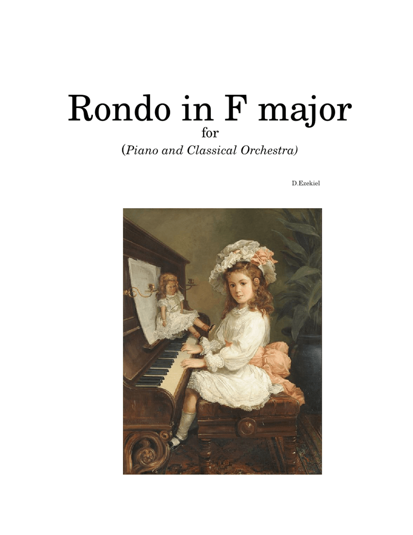 Rondo in F major Sheet music for Piano, Flute, Oboe, Clarinet in b-flat ...