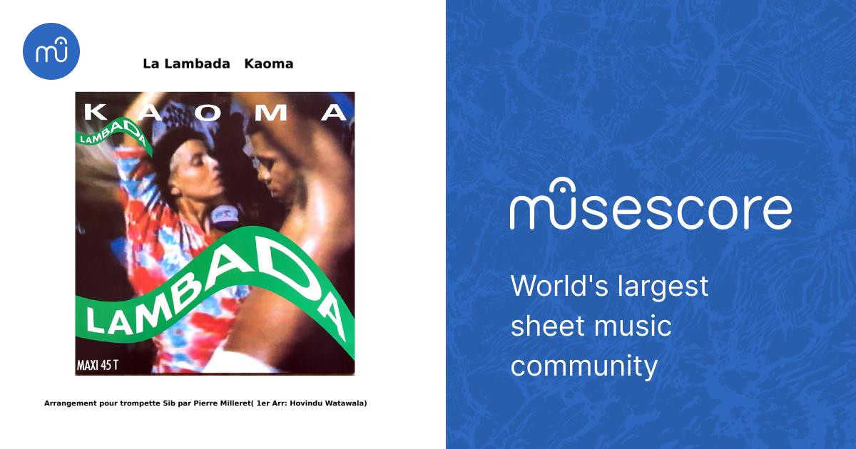 La Lambada - Kaoma - - accompagnement pour trompette sib Sheet music ...
