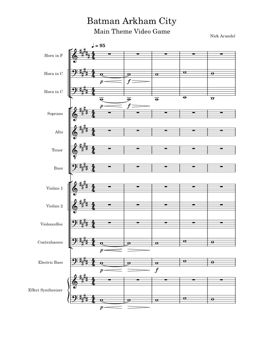 Batman Arkham City Main Menu Theme (Without Drums) – Music Video Games ...