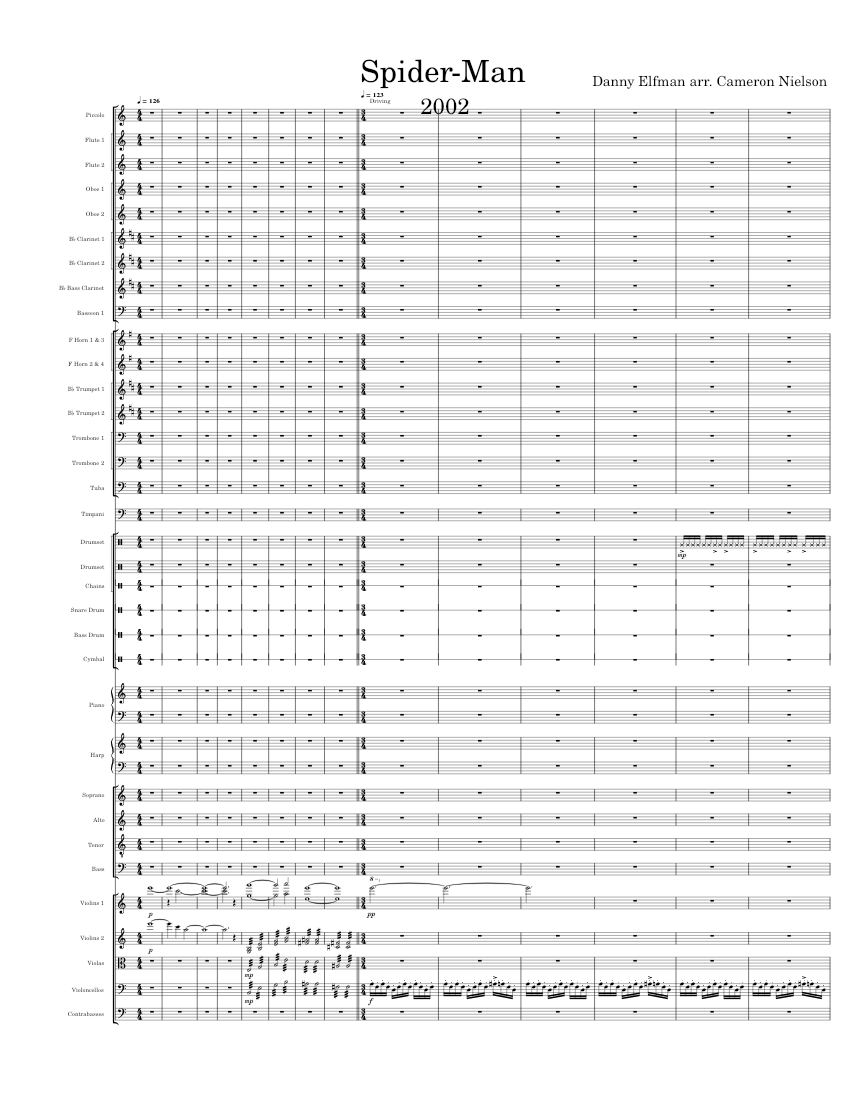 Spider-Man Sheet music for Piano, Trombone, Soprano, Alto & more ...