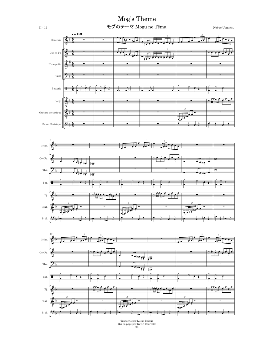 Final Fantasy VI : Mog's Theme – Nobuo Uematsu Sheet music for Tuba ...