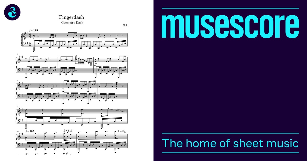 Fingerdash Sheet Music for Piano (Solo) | MuseScore.com