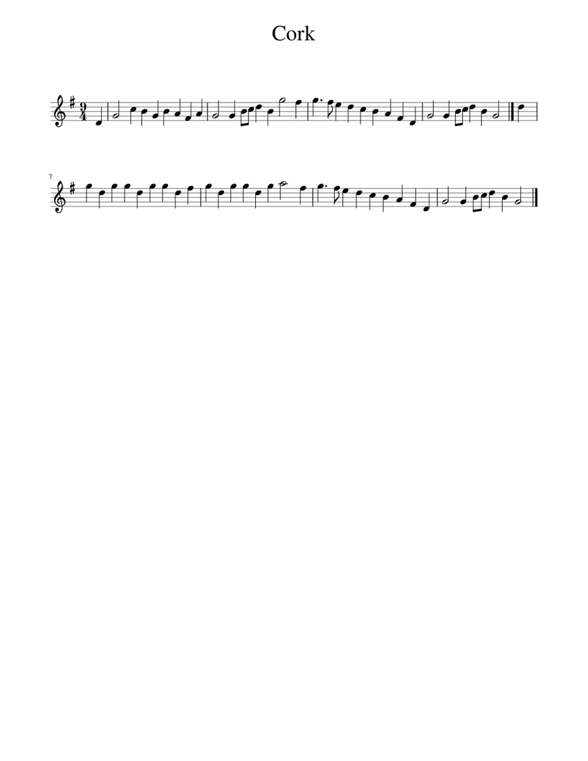 Cork Sheet music for Piano (Solo) Easy | Musescore.com
