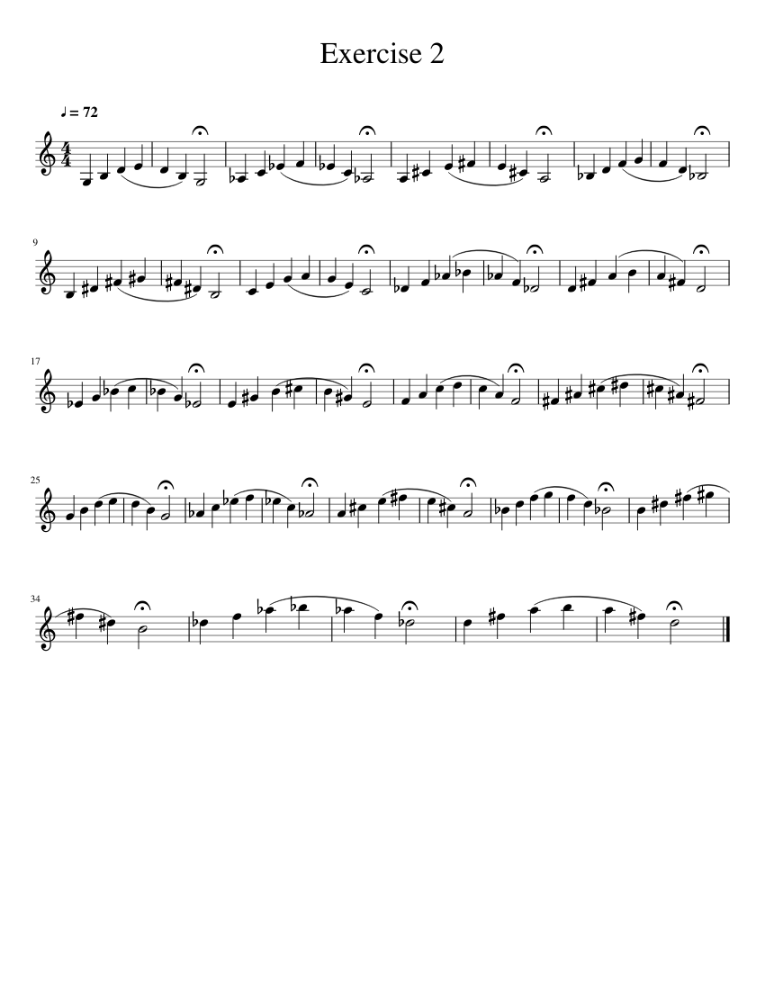 Exercise 2 Sheet music for Piano (Solo) | Musescore.com