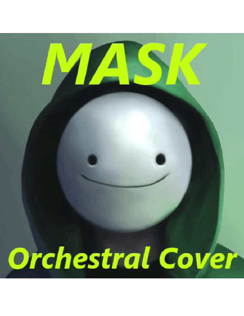 Mask – Dream Fan Orchestral/Rock Cover Sheet Music for Piano, Vocals ...
