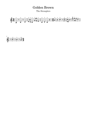 Golden Brown Sheet Music for Violin (Solo) | MuseScore.com
