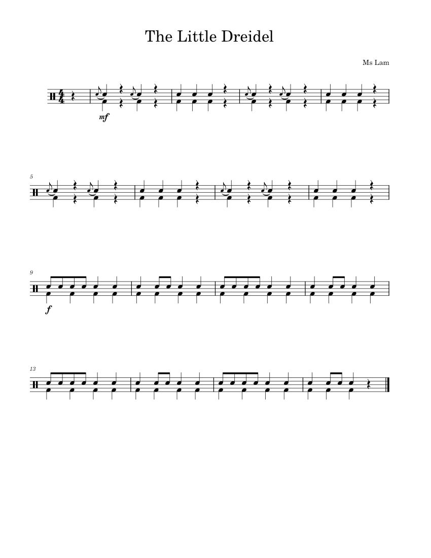 The dreidel song – Misc Traditional The Little Dreidel Sheet Music for ...