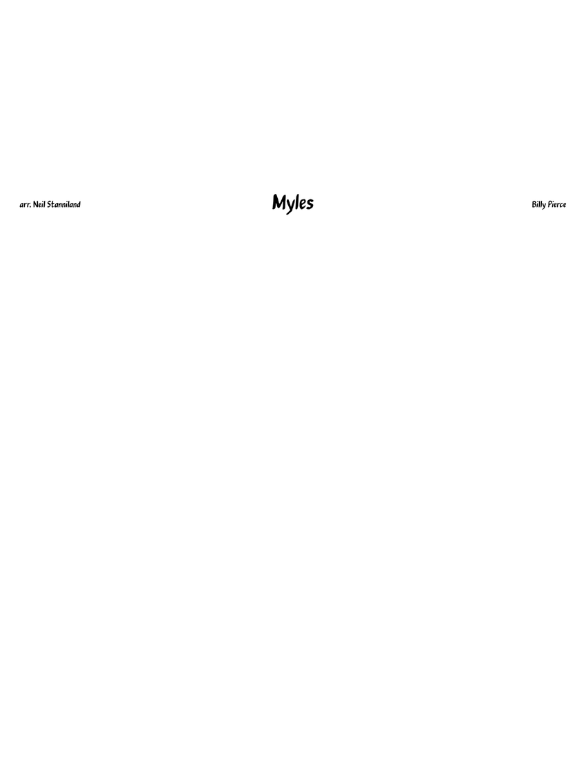 Myles Sheet music for Piano, Trombone, Saxophone alto, Saxophone tenor ...