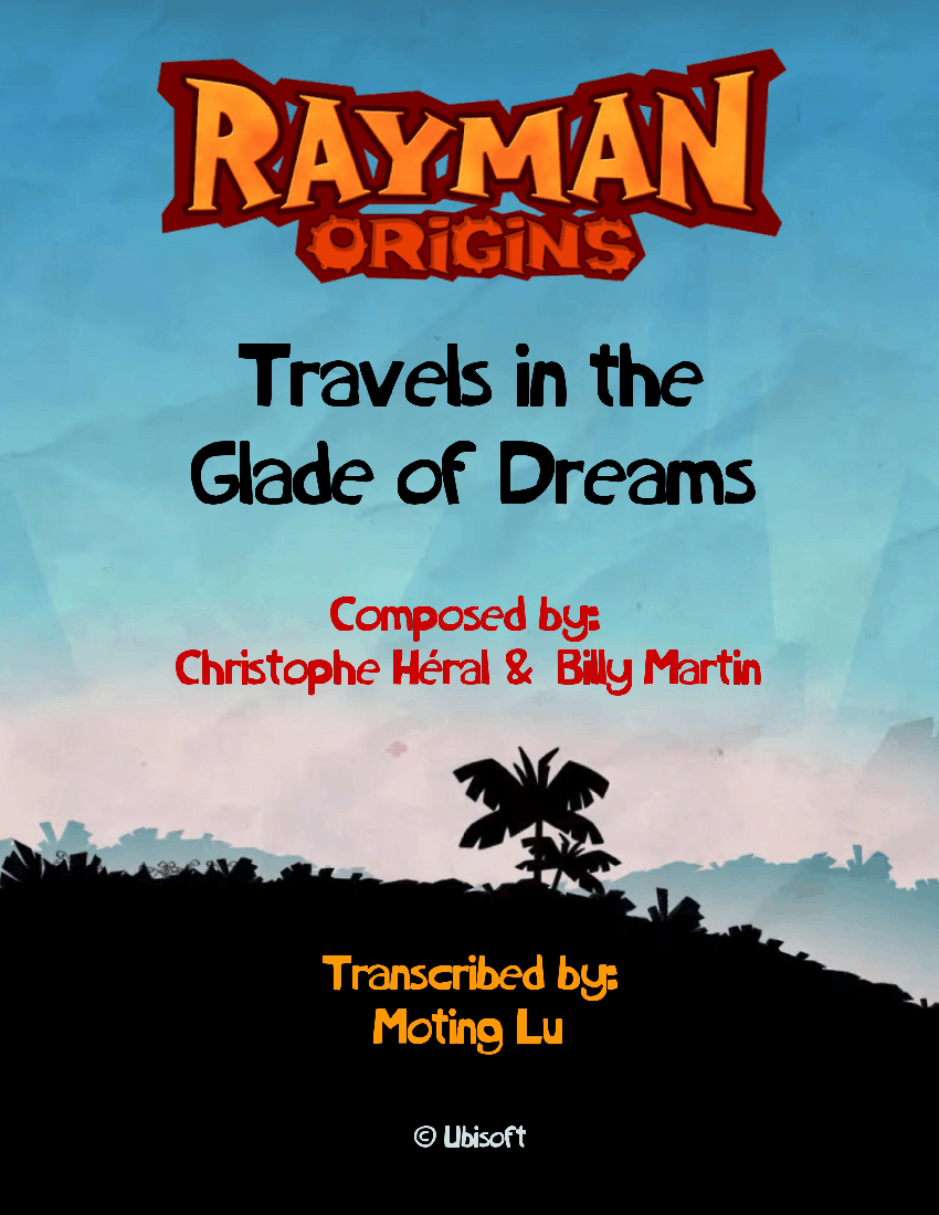 Travels in the Glade of Dreams – Rayman Origins Sheet music for Bass ...