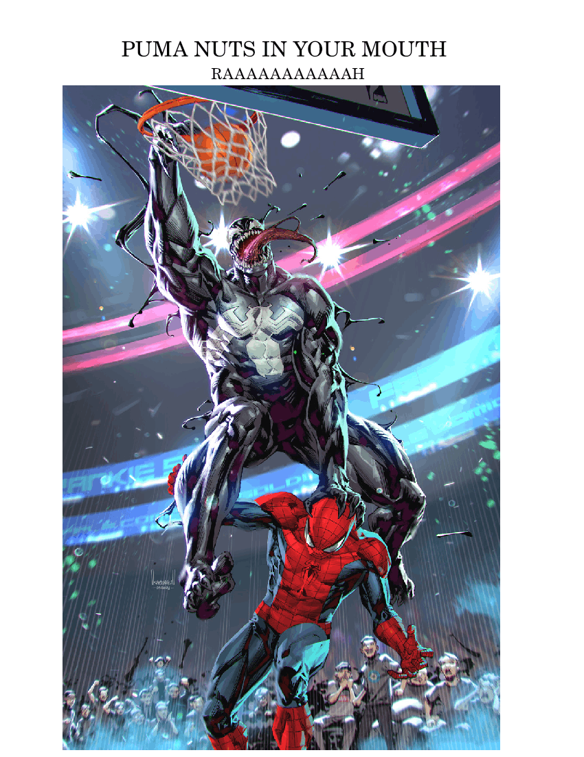 venom dunking on spiderman Sheet Music for Piano, Tuba, Bass guitar ...
