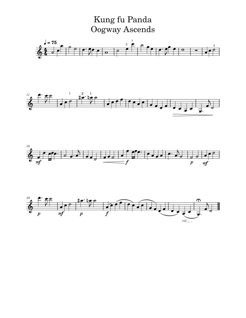 kung fu panda string quartet