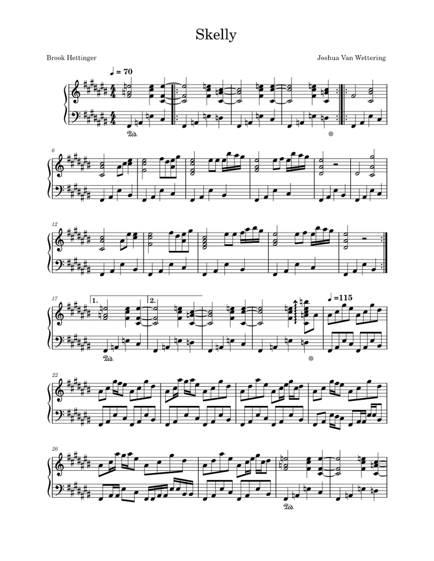 Skelly Sheet Music for Piano (Solo) | MuseScore.com