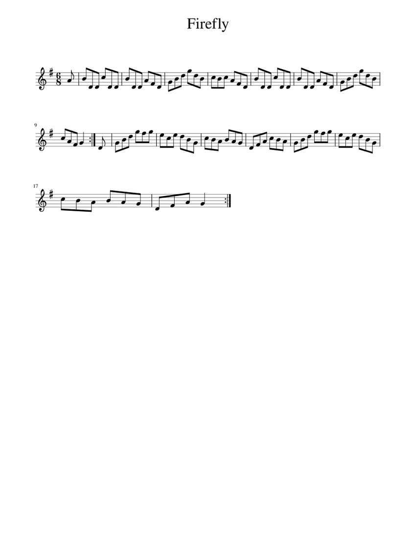 Firefly Sheet music for Piano (Solo) Easy | Musescore.com