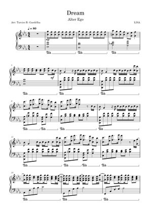 Play Official version of Dream Sheet Music by LiSA for Piano ...