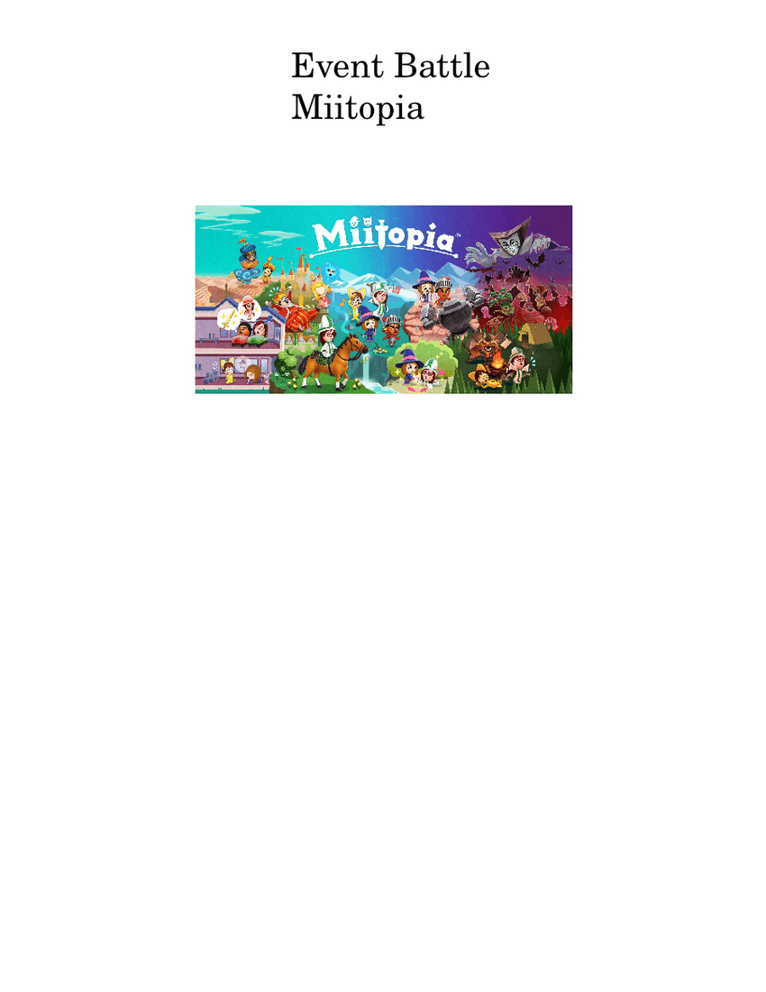 Event Battle - (Miitopia - Toshiyuki Sudo) Sheet music for Piano ...