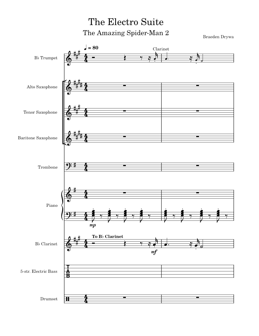 The Electro Suite – Hans Zimmer Sheet Music and Tab with Chords for ...