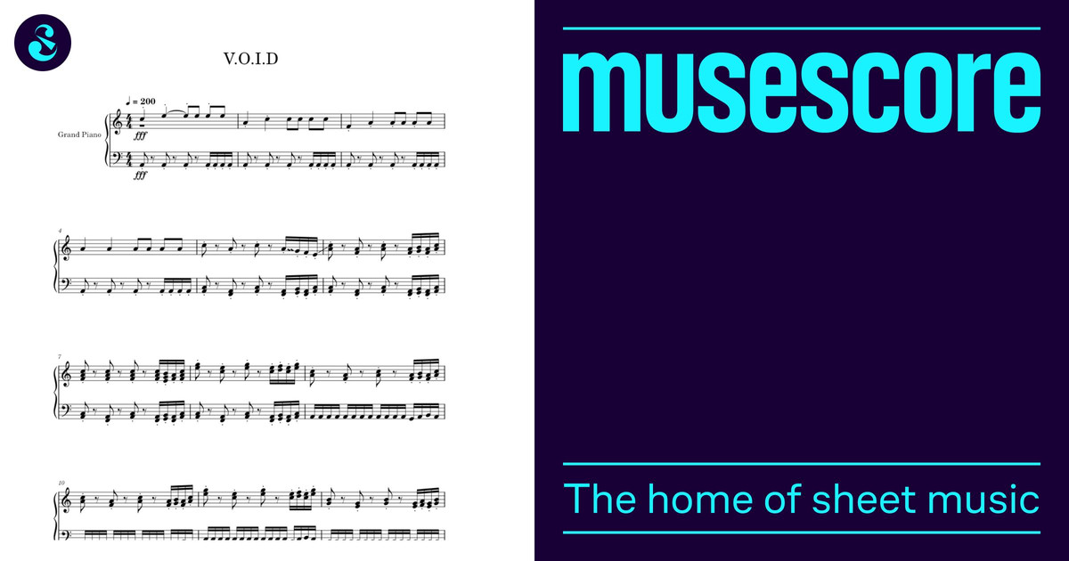VOID Sheet Music for Piano (Piano Duo) | MuseScore.com