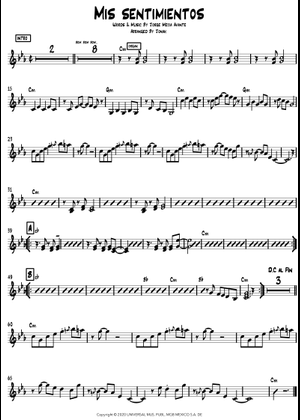 Play Official version of Mis Sentimientos Sheet Music by Los Angeles ...