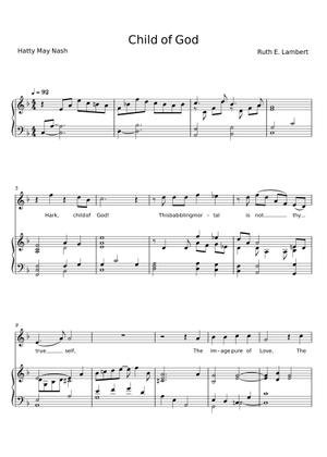 Child of God Sheet music for Piano, Soprano, Alto, Tenor & more ...