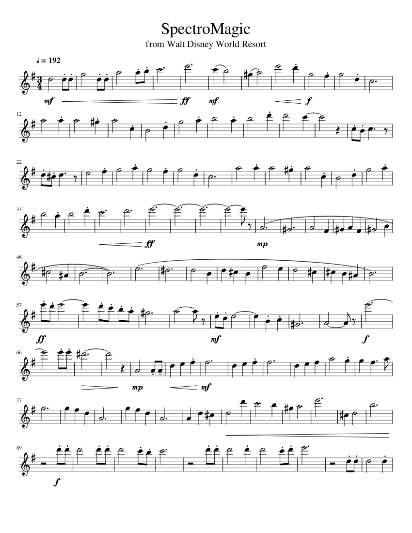 SpectroMagic Sheet music for Saxophone alto (Solo) | Musescore.com