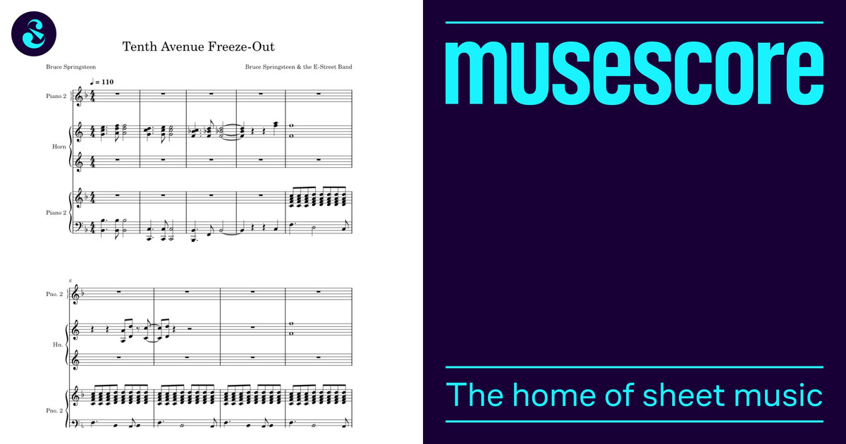 Tenth avenue freeze out – Bruce Springsteen Sheet Music for Piano ...