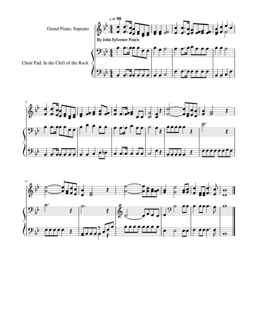 High as the mountain though the billows roll - J. S. Fearis Sheet music ...
