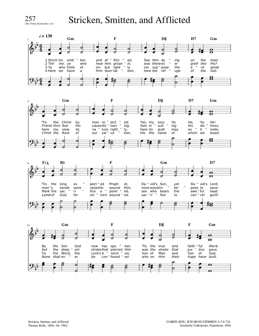 Stricken, Smitten, and Afflicted Sheet Music for Piano (Alto Sax Piano ...