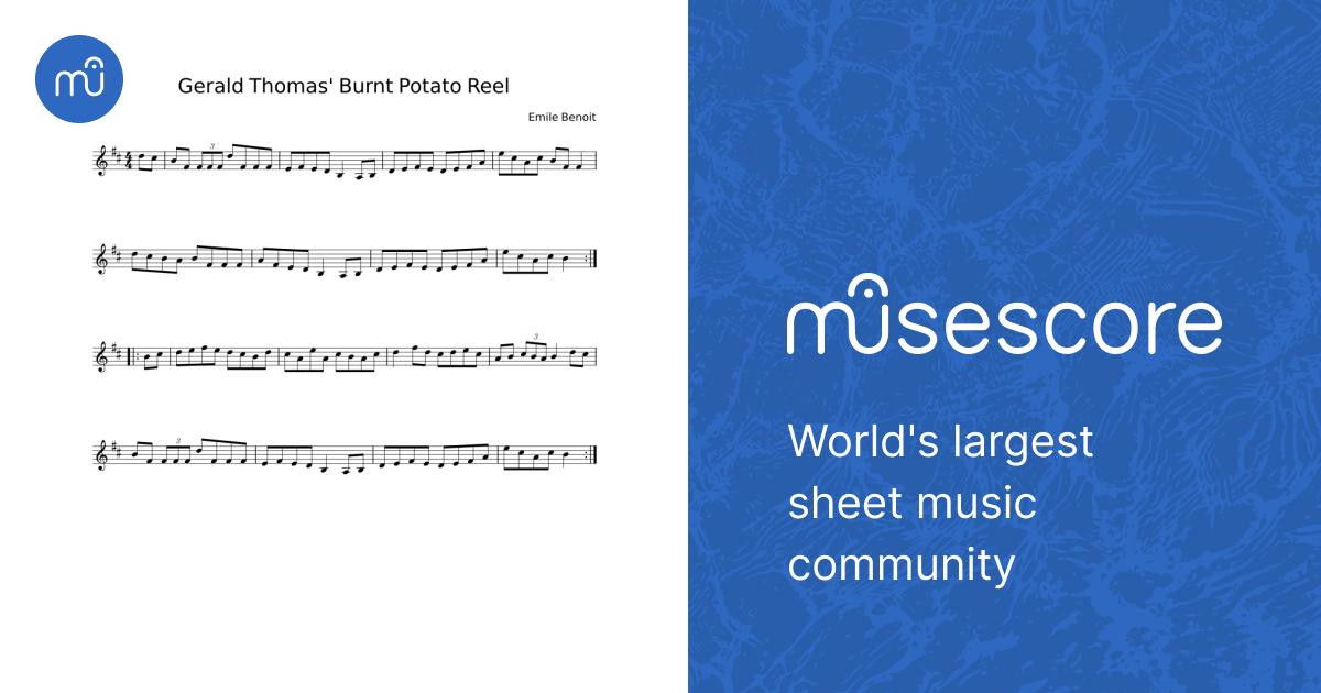 Gerald Thomas' Burnt Potato Reel Sheet music for Piano (Solo) Easy ...
