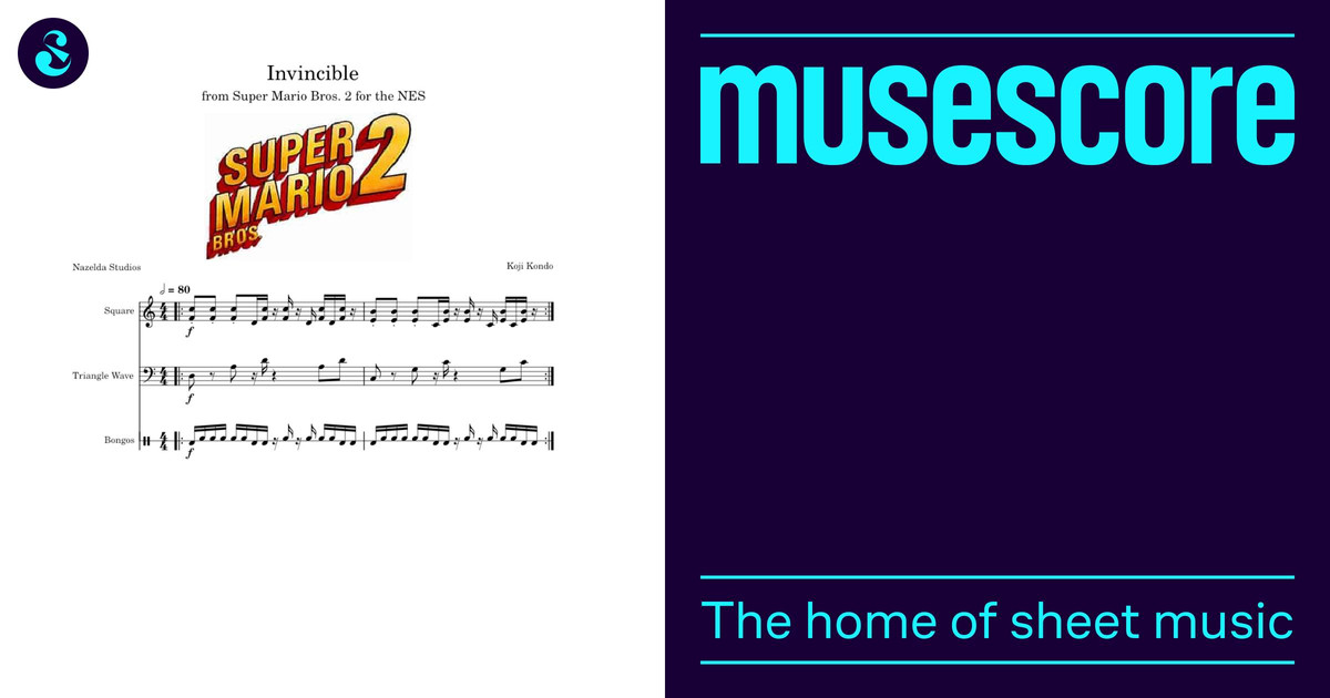 Invincible - Super Mario Bros. 2 - Koji Kondo Sheet music for Strings ...