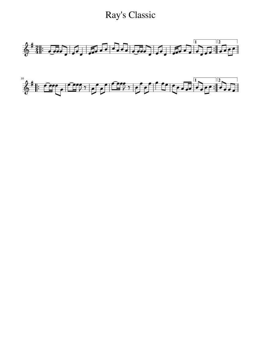 Ray's Classic Sheet music for Piano (Solo) Easy | Musescore.com