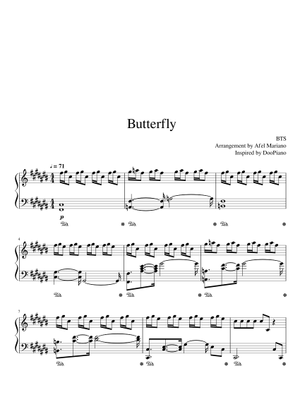 Play Official version of Butter Sheet Music by BTS | MuseScore.com