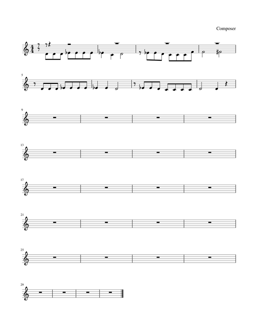 voix alto ta parole nous reveille Sheet music for Piano (Solo) Easy ...
