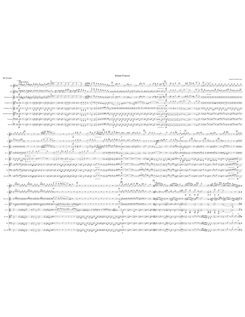 Instant_Concertquintet Sheet music for Trombone, Flute, Saxophone alto ...