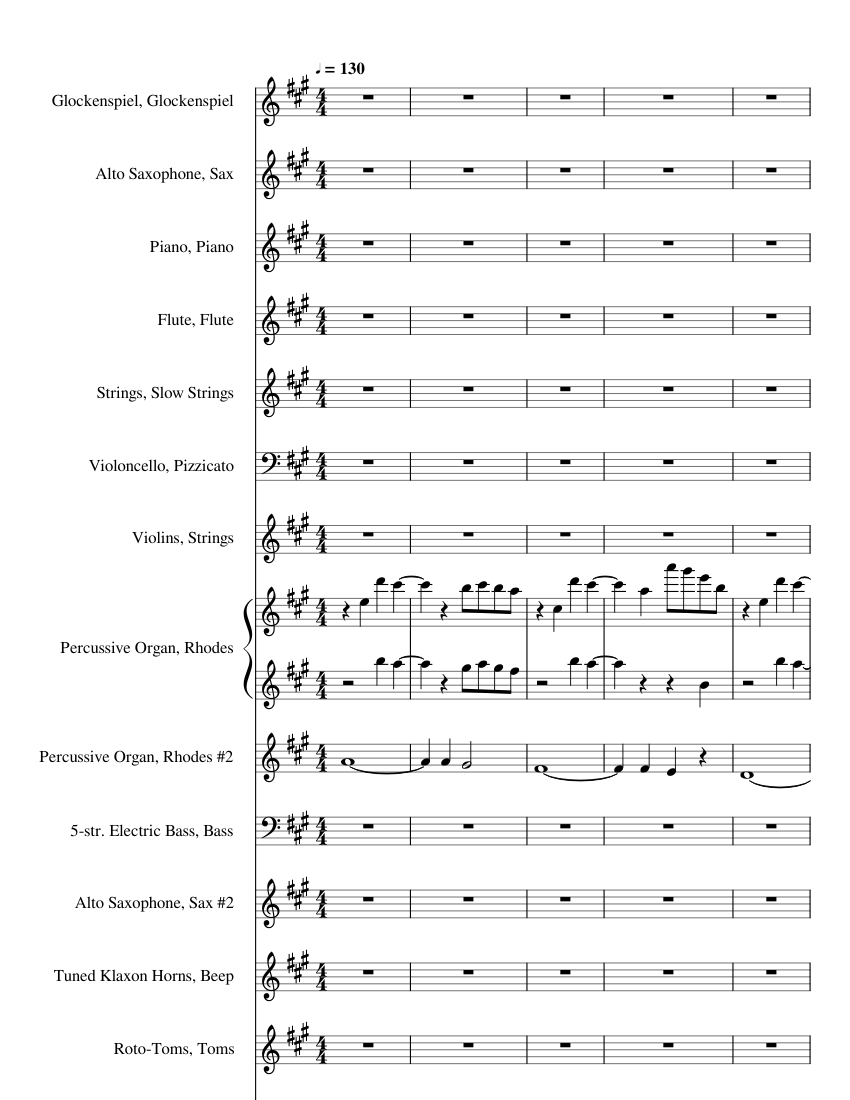 Reunited Sheet music for Piano, Organ, Flute, Saxophone alto & more ...