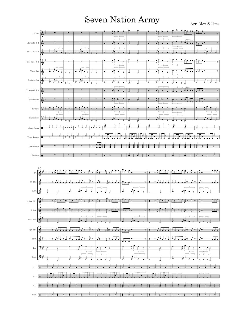 Seven nation army – The White Stripes Seven Nation Army Sheet music for ...