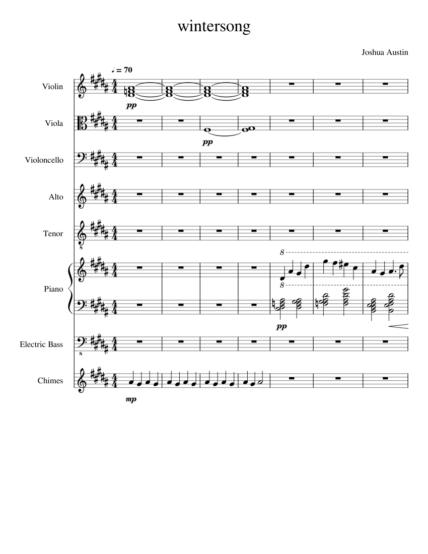 wintersong Sheet music for Piano, Alto, Tenor, Violin & more ...